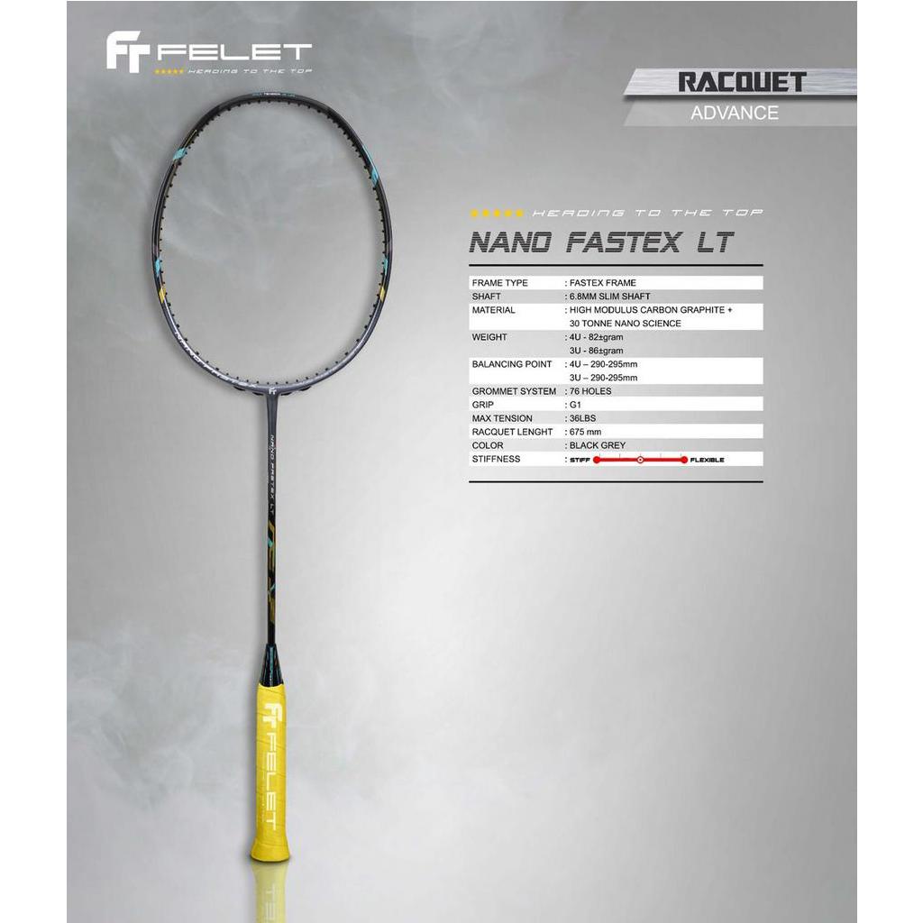SportHub Felet Nano Fastex 800 4U Racket Badminton Racket Raket ...