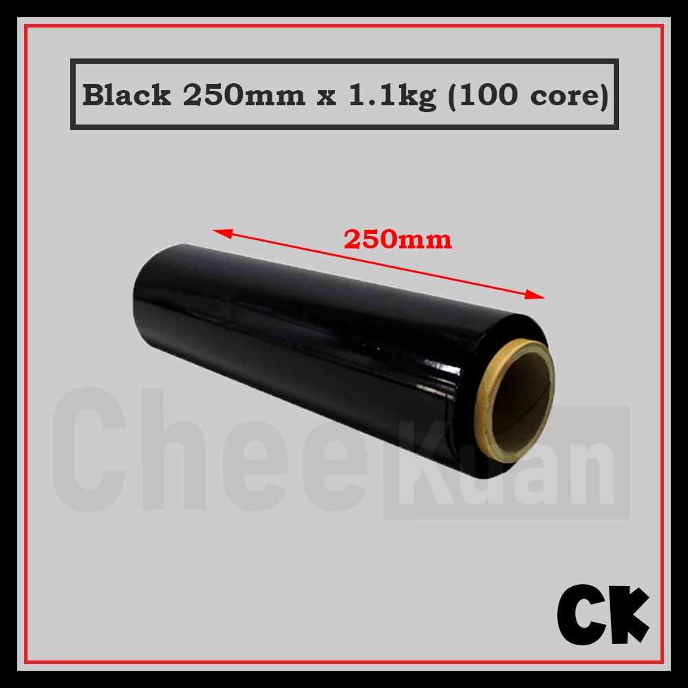 STRETCH FILM 2.2KG X 500MM TRANSPARENT / BLACK FILM PLASTIC WRAPPING ...