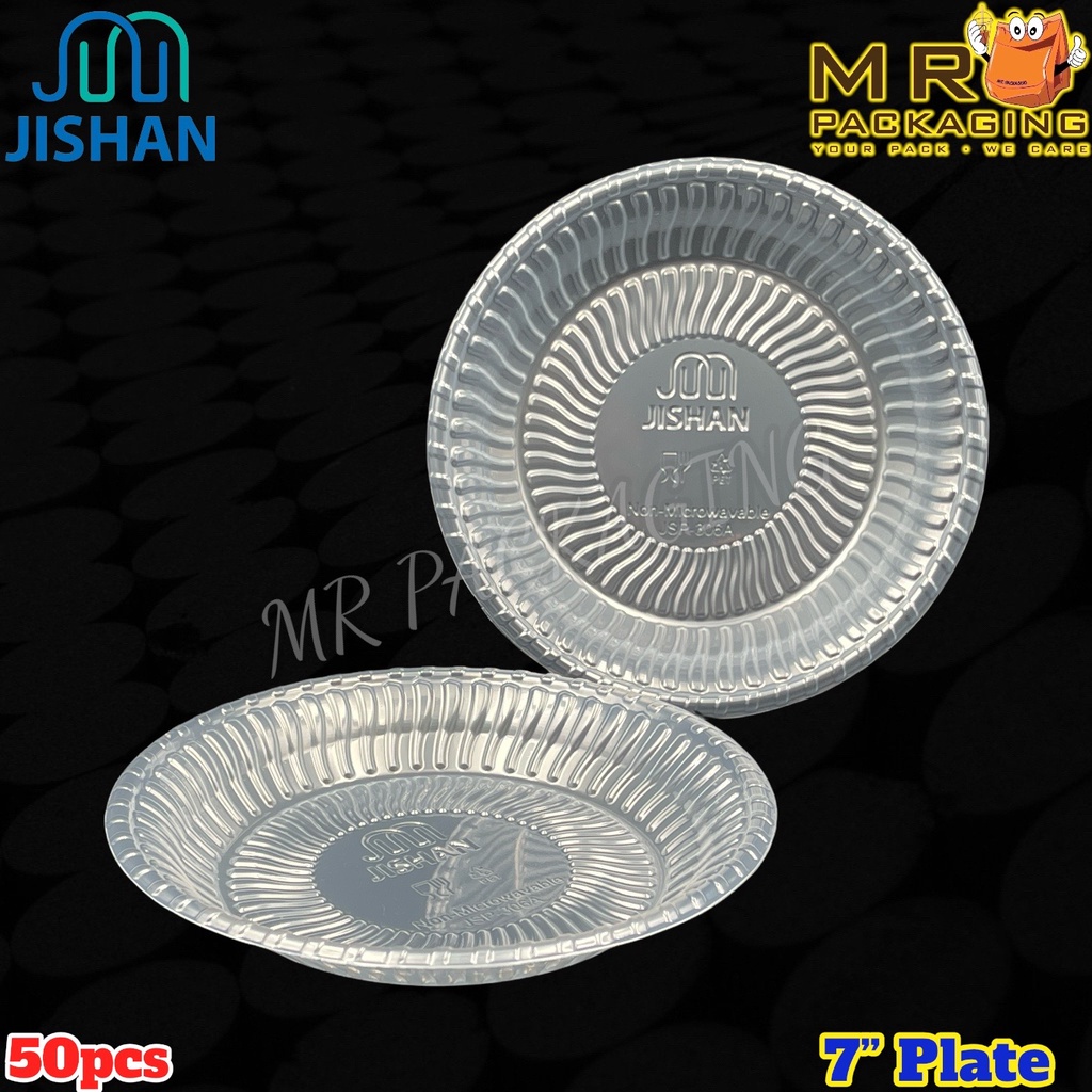 7" Small Plate [ 50pcs± ] Benxon Jishan PL07 - Disposable PP Plastic ...
