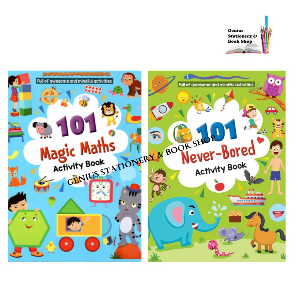 101 Magic Maths/Never-Board Activity Book for Preschool/Kids | Shopee ...