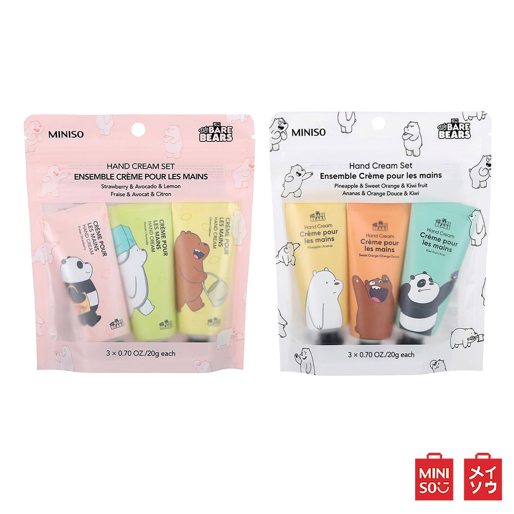 MINISO We Bare Bears Nourishing Hand Cream Skin Care | Shopee Malaysia