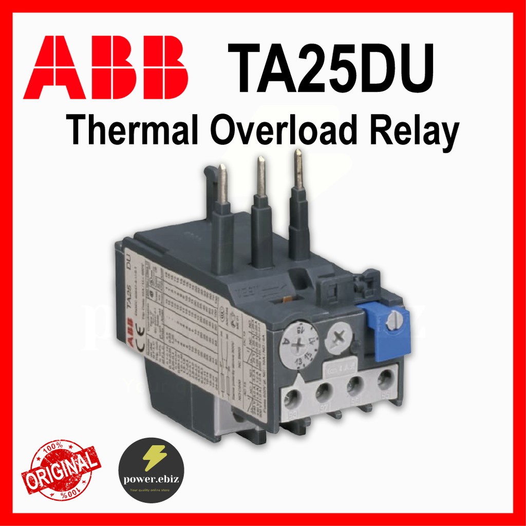 ⭐Ready Stock⭐ ABB TA25DU Thermal Overload Relays TOR (100% Original) | Shopee Malaysia