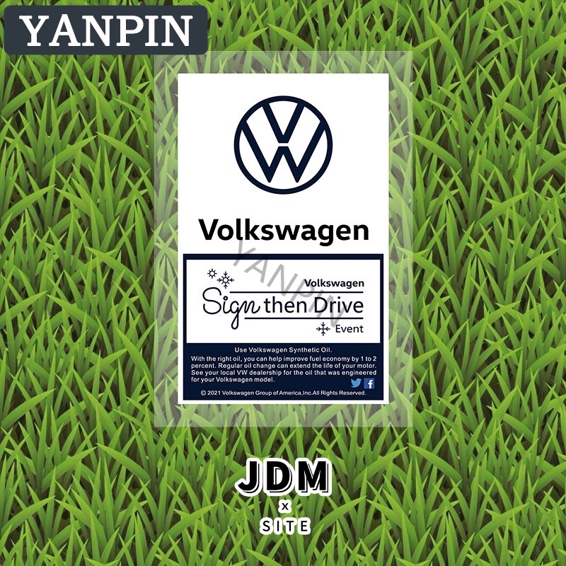Volkswagen Car Electrostatic Sticker Windshield Decorative for Polo ...