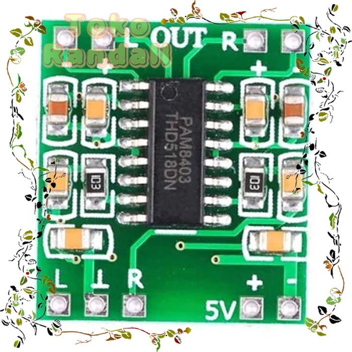 Mini Amp Kit Pam8403 super mini class D amplifier Pam 8403 | Shopee ...