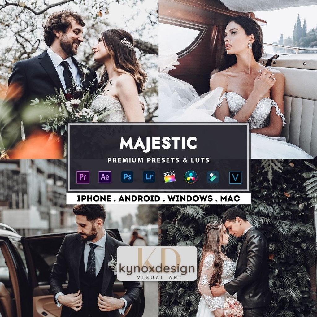 [Premium Lightroom Preset or LUTs] 𝐌𝐀𝐉𝐄𝐒𝐓𝐈𝐂 𝐖𝐄𝐃𝐃𝐈𝐍𝐆 for LR/LR(mobile)/PR/AE/PS/FCPX/DaVinci ...