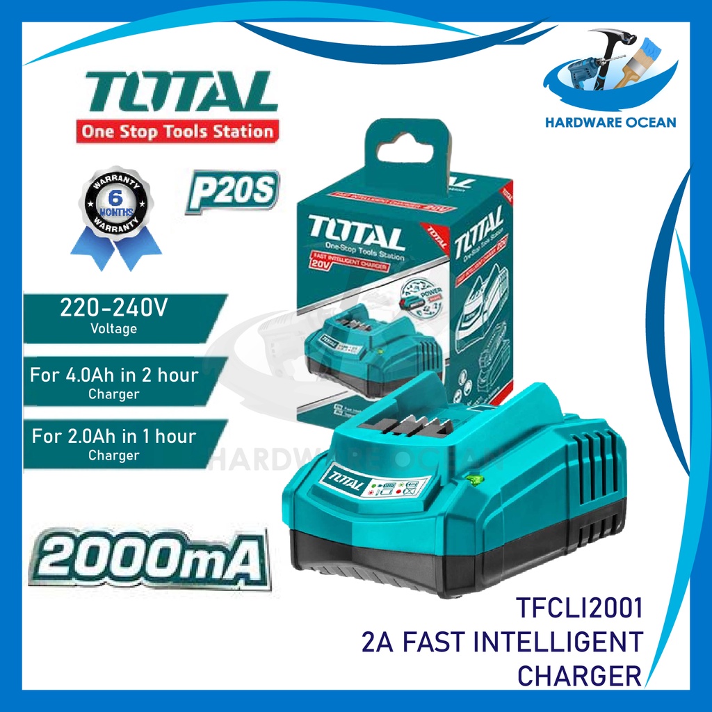 Total Battery 20V 12V TFBLI20011 2.0Ah 4.0Ah 1.5Ah Bateri Total 20V ...