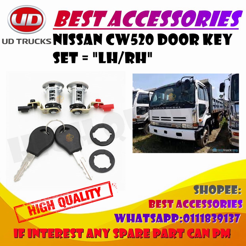 NISSAN CW520 DOOR KEY SET= "LH/RH" HIGH QUALITY | Shopee Malaysia