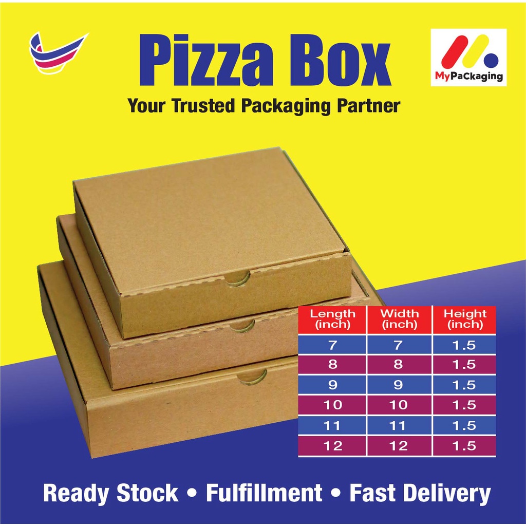 ️Ready Stock ️ Pizza Box Kotak Piza Food Box Kotak Makanan Shipping ...