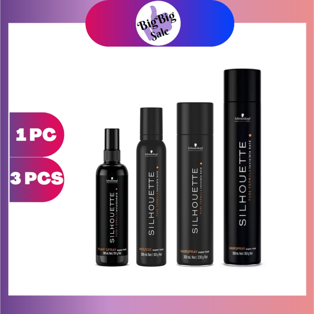 Schwarzkopf Silhouette Super Hold Hair Spary - 300ml , 500ml / Super ...