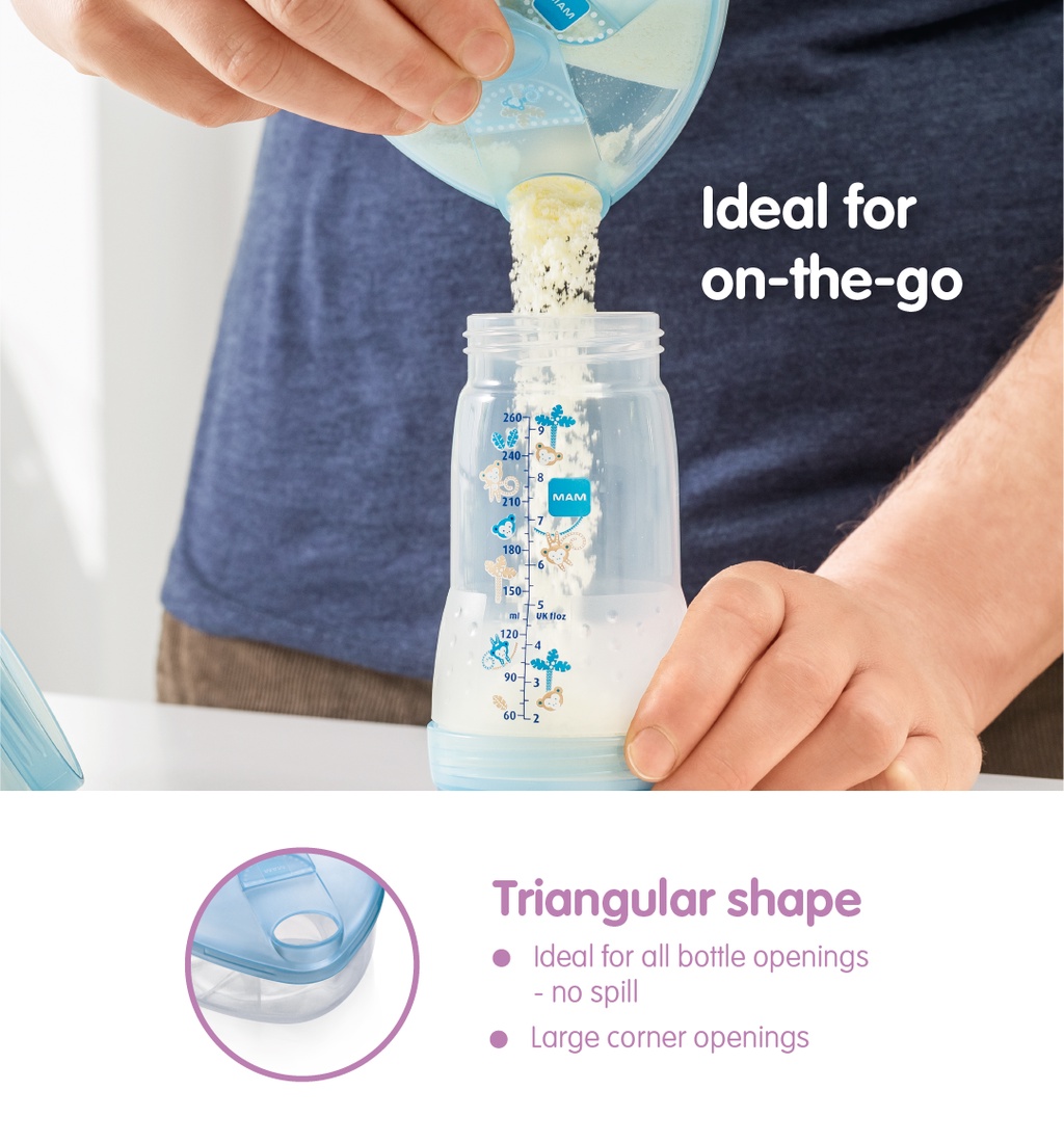 MAM Milk Powder Box, Formula Milk Powder Dispenser Stores 40 g Per ...