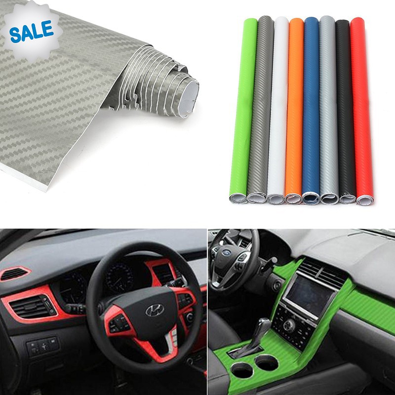 Sheet Roll Film Sticker Decal Dec 50 * 127cm 3D Carbon Fiber Vinyl Car ...