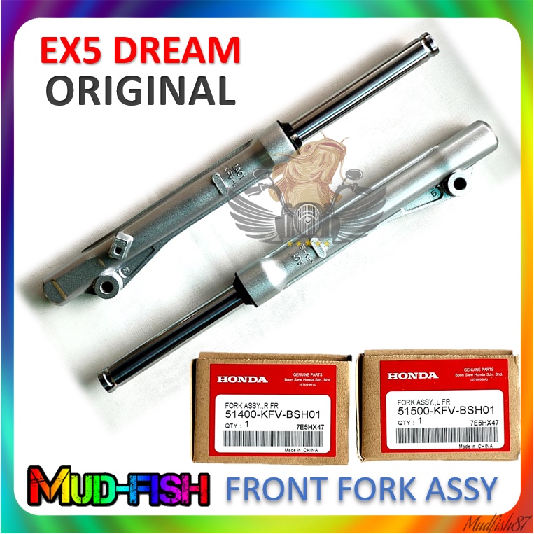 ORIGINAL HONDA EX5 DREAM FRONT FORK DAMPER ASSY KFV (SILVER) | Shopee Malaysia