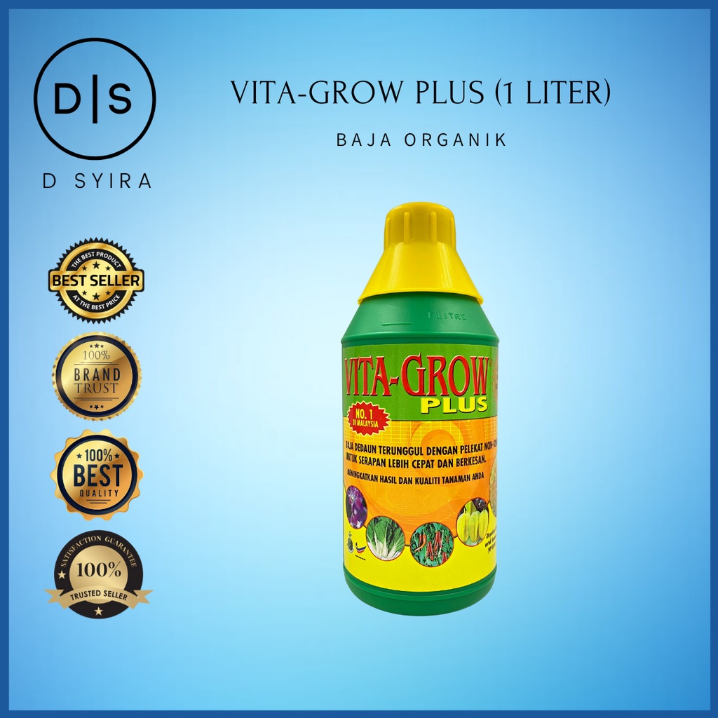 VITA-GROW PLUS 👉Baja Cecair 1 Liter 👉Baja Foliar 1Liter | Shopee Malaysia