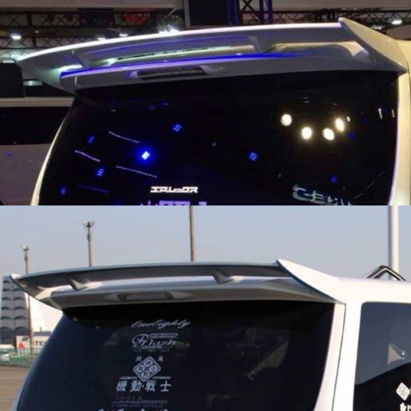 Vellfire alphard anh20 sixth sense rear roof top spoiler lip 2008 2009 ...