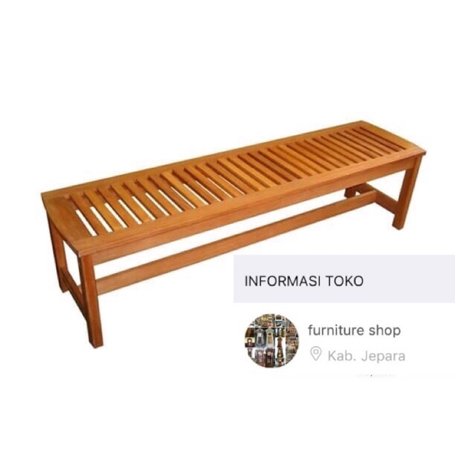 KAYU Teak Wood garden Bench Chair | Shopee Malaysia