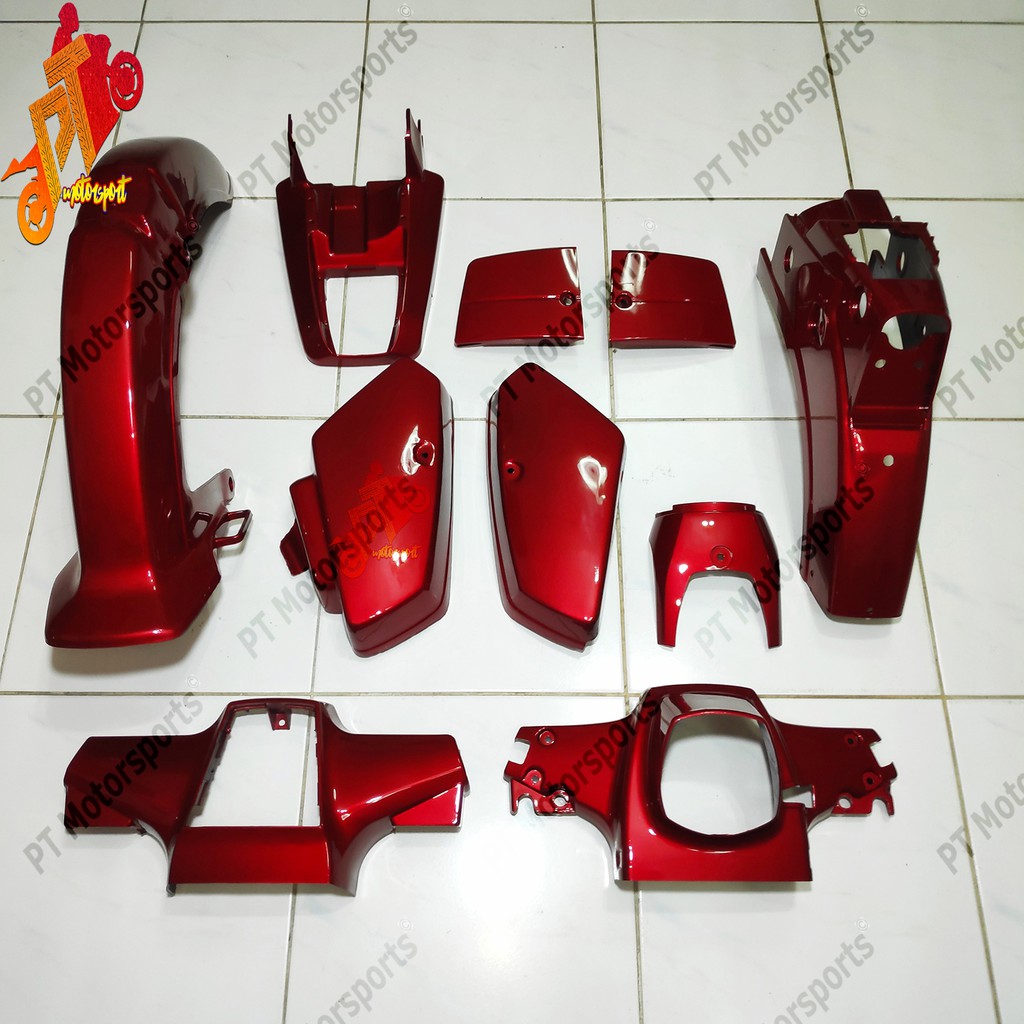 Honda Gbo J C70 Cover Set-Metallic Blue Black Maroon Candy Red Gold-P ...