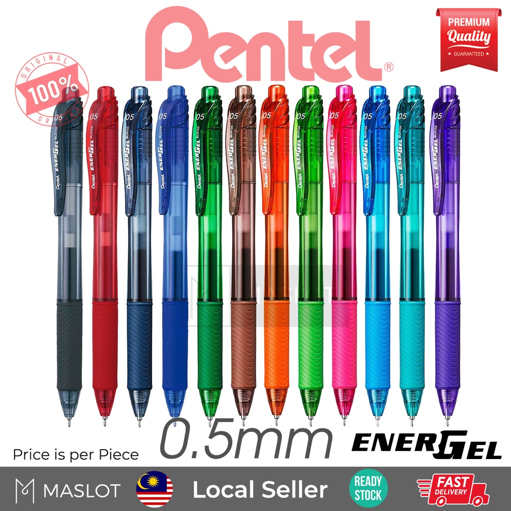 Pentel Energel X Retractable Gel Roller Pen 0.5mm | Shopee Malaysia