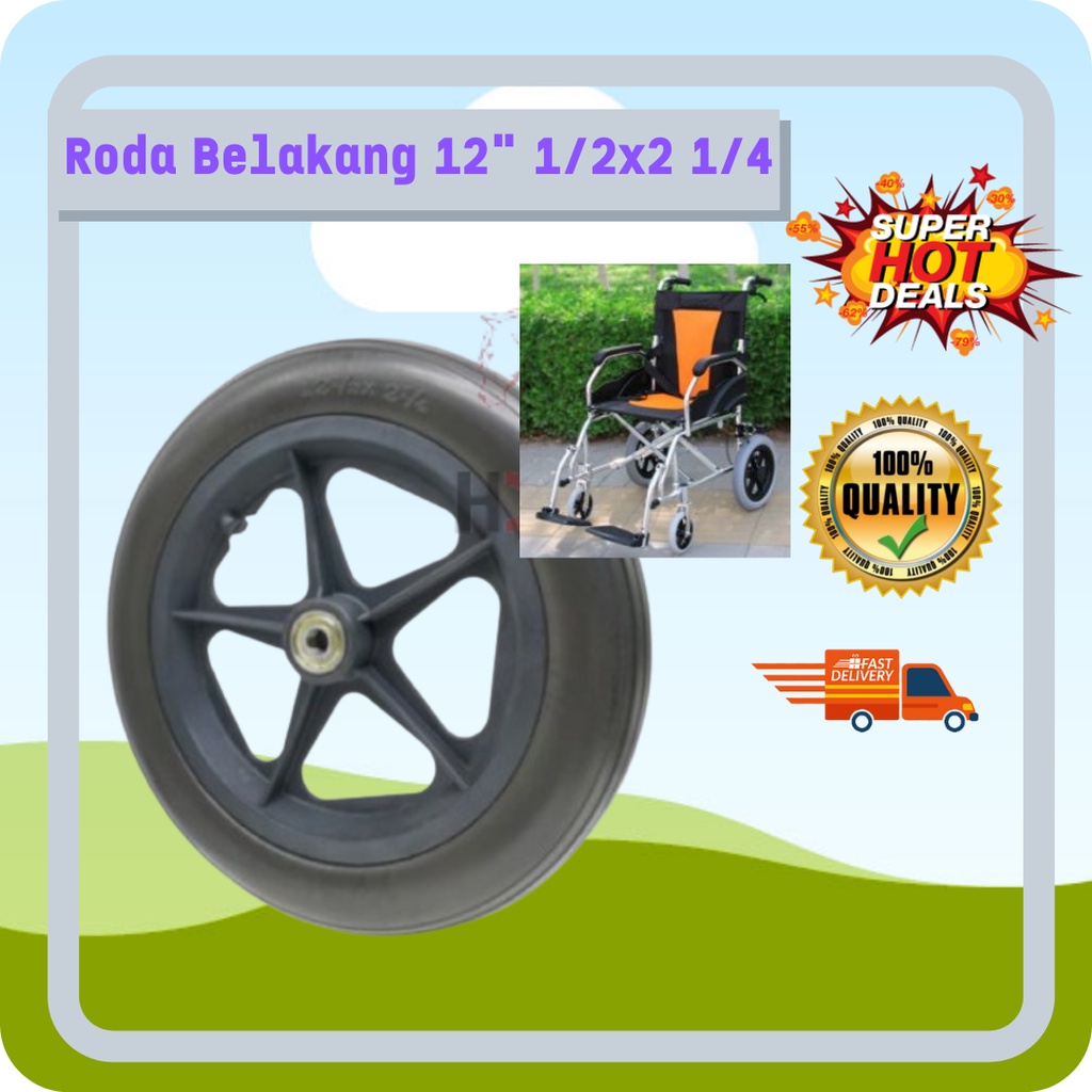 Wheelchair Accessories Front Wheel Accessories 12 Inci Roda Plastik ...