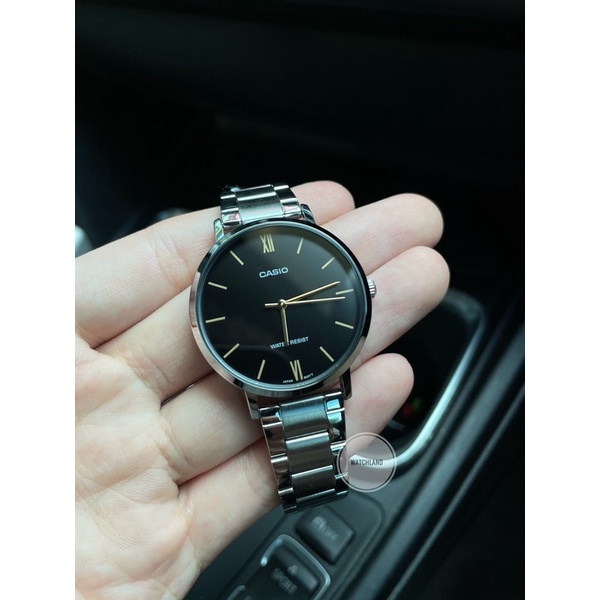 Casio minimalist silver stainless steel 34mm (small) | Shopee Malaysia