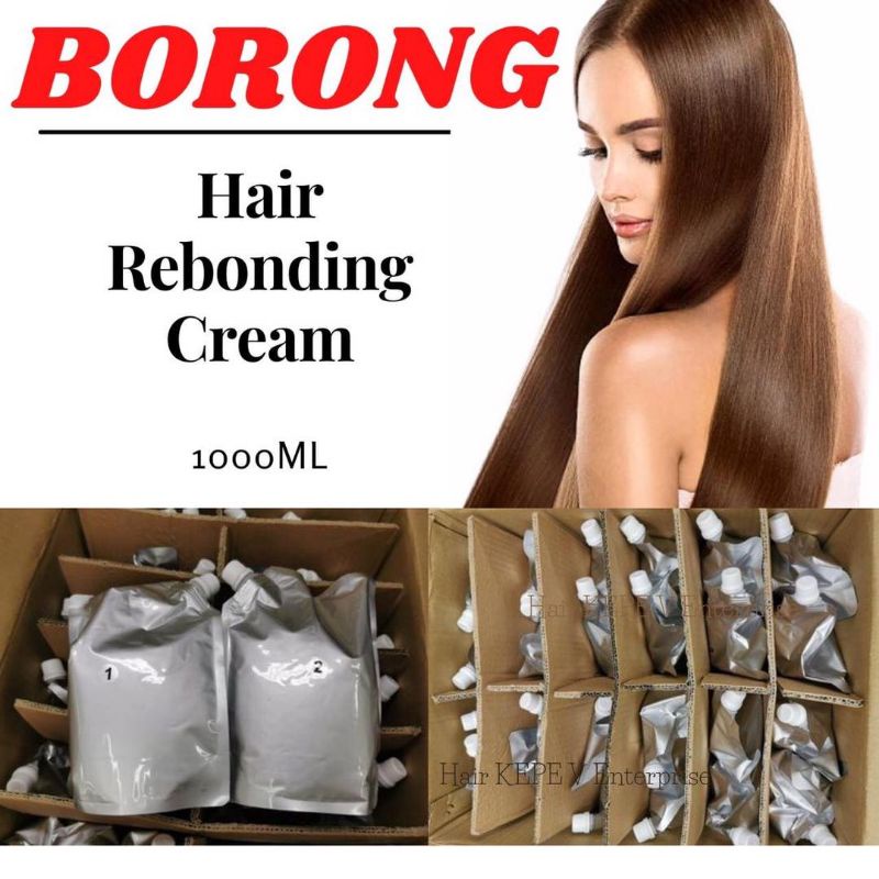 Borong Hair Rebonding Cream Ubat Krim Lurus Rambut 1000ml ~1 kotak(12 ...