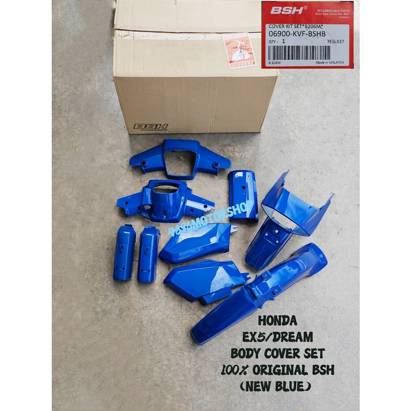 100% ORIGINAL BSH HONDA EX5 DREAM FULL BODY COVER SET COVERSET SCREW SET ORI 06900-KVF-BSHBLK ...
