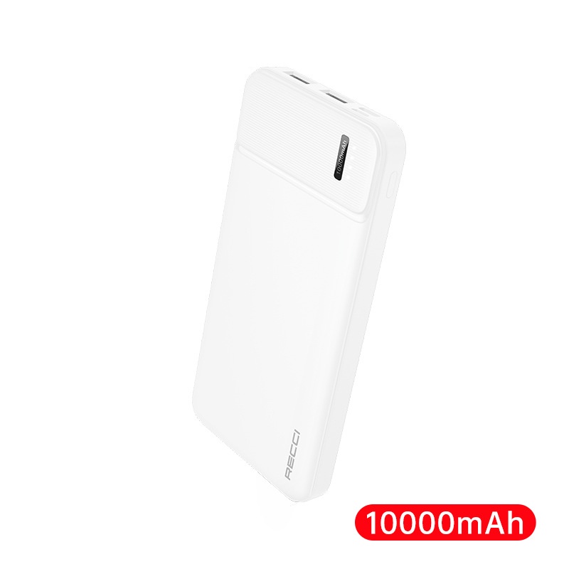 RECCI RPB-N16 Power Burton Powerbank Battery 2.1A Max Dual USB Output (10000mAh) Applicable to ...