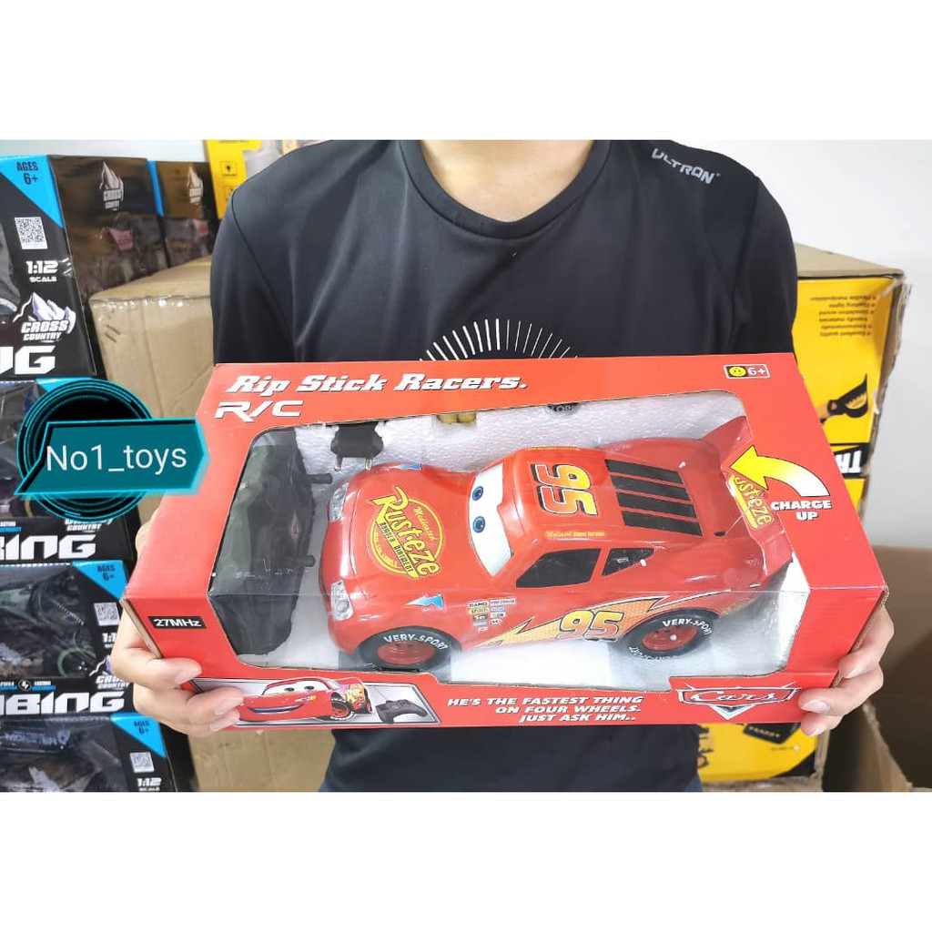 Rechargeable Remote Control Big Lighting Mcqueen Car Set Shopee Malaysia