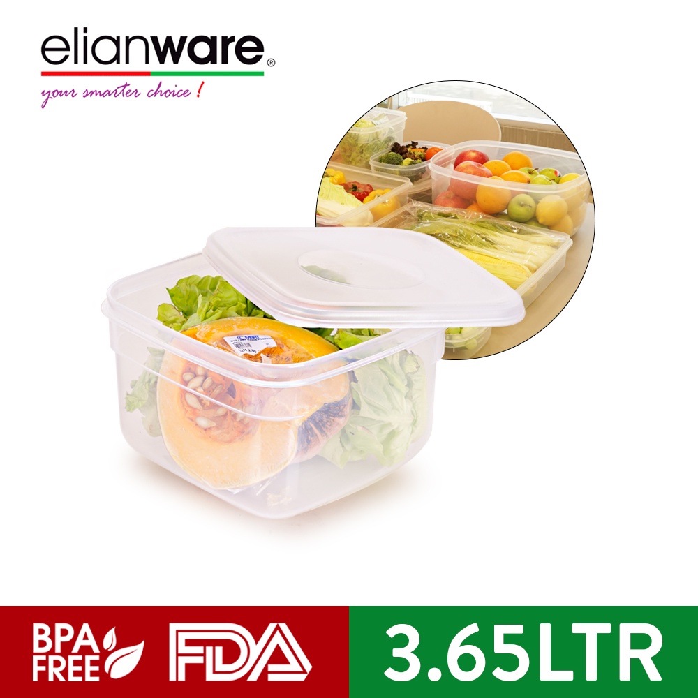 Elianware EROO Transparent Multipurpose Square Food Keeper BPA Free ...