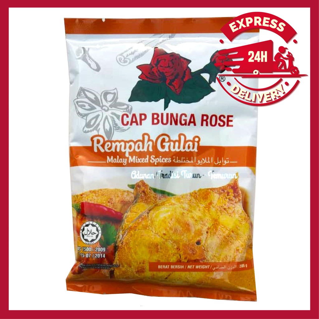 Rempah Gulai Cap Bunga Ros (15g/205g) | Shopee Malaysia