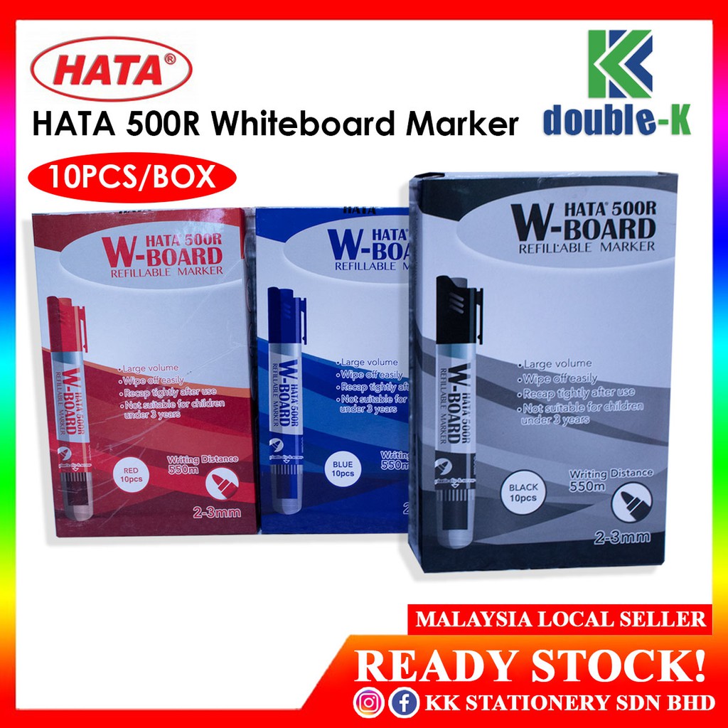 READY STOCK - Hata Refillable W/Board Marker 500R RM25.00/box (10pcs ...