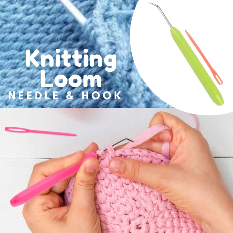 🌟READYSTOCK🌟1 Set Needle and Hook Crochet For Knitter & Knitting Loom ...