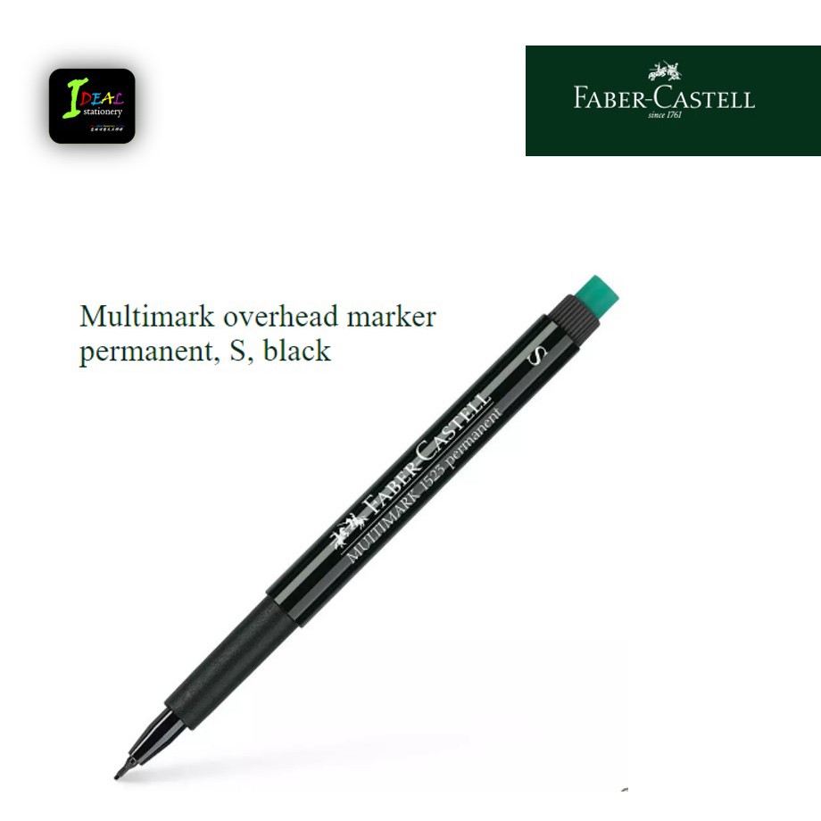 FABER-CASTELL Multimark Multi Surface OHP Erasable Permanent Marker (S ...