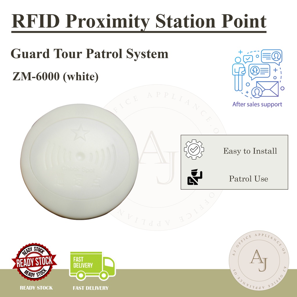 ZM-6000 RFID Proximity Station Point (White) | Security Digital Guard ...