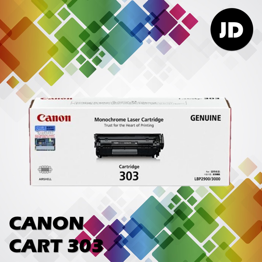 Canon Genuine Original CART 303 / 303 / cart-303 Toner Cartridge - LBP ...