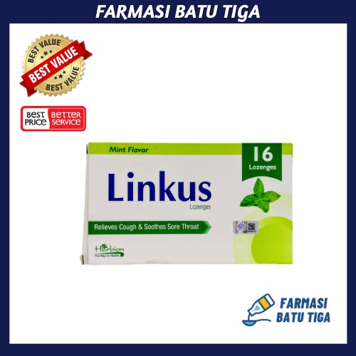 LINKUS LOZENGES MINT FLAVOUR BOX 16S (EXP DATE: 08/2025) | Shopee Malaysia