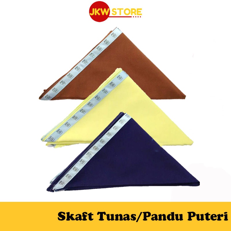 Skaf BARU Tunas Puteri Pandu Puteri Scaft Coklat Scarf Biru Tua Scaft ...