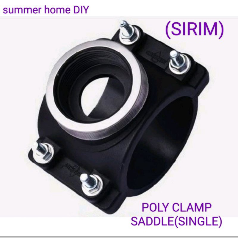 POLY CLAMP SADDLE /HDPE(63MM | 50MM | 32MM X 1" 3/4" )POLY FITTING/IRRIGATION SYSTEM/FERTIGASI ...