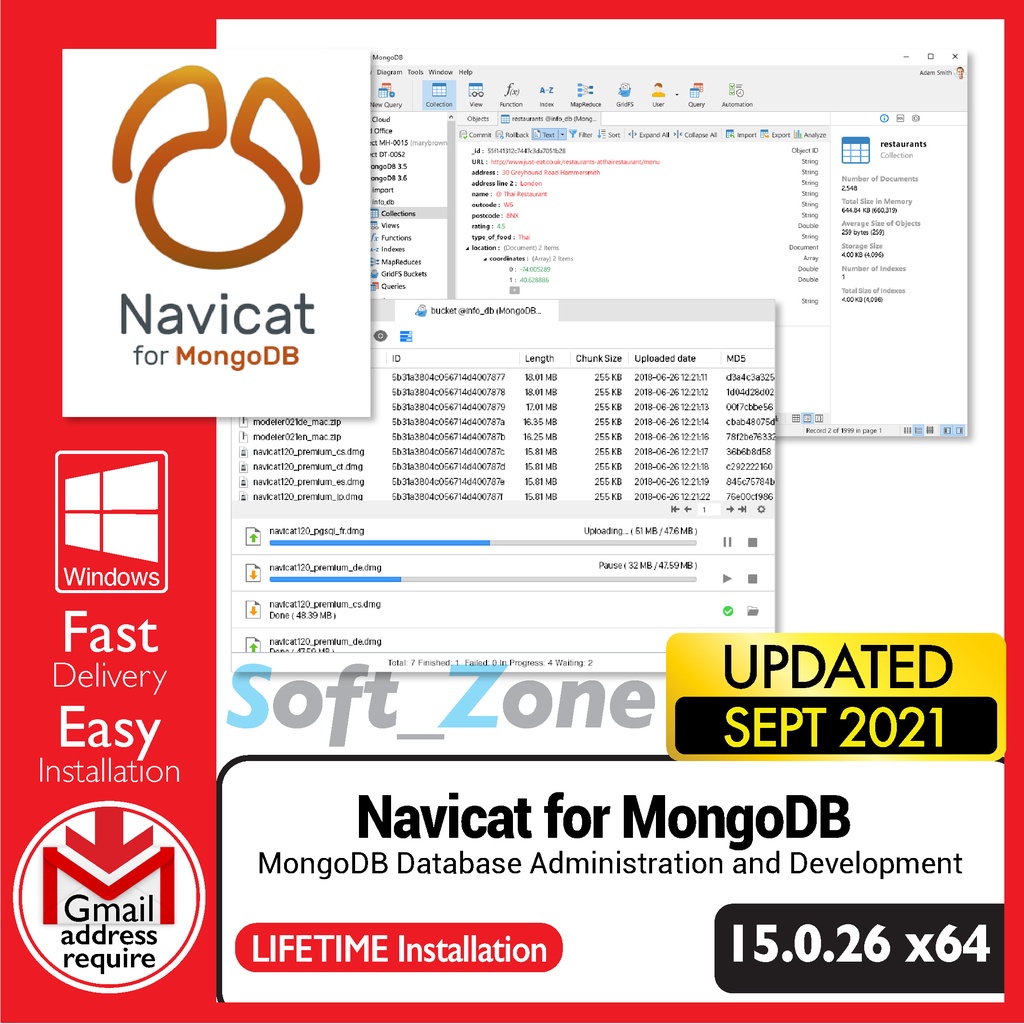 Navicat for MongoDB 15.0.26 - MongoDB Database Administration & Development [WINDOWS x64 ...