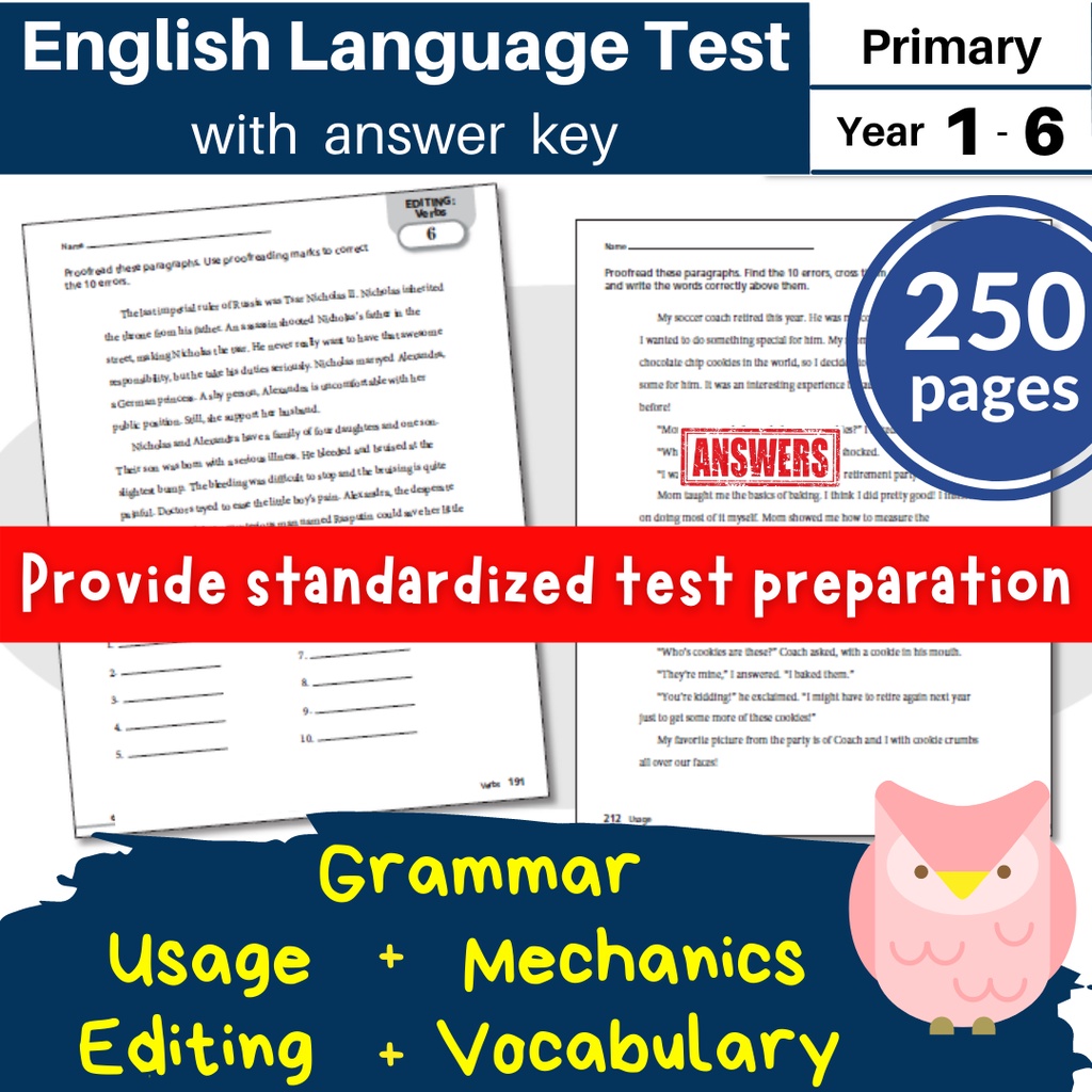 EM8 English Language Fundamental Year 1 - Year 6 | With Answers ...