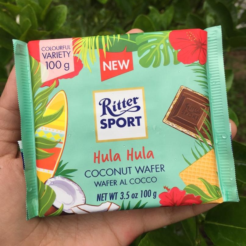 RITTER SPORT CHOCOLATE [HULA HULA COCONUT WAFER] | Shopee Malaysia