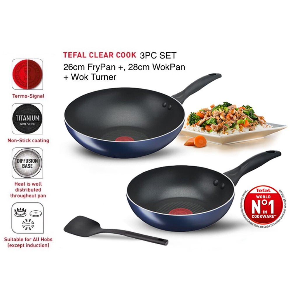 Tefal Clear Cook 3-pc Set (B266S3) | Shopee Malaysia