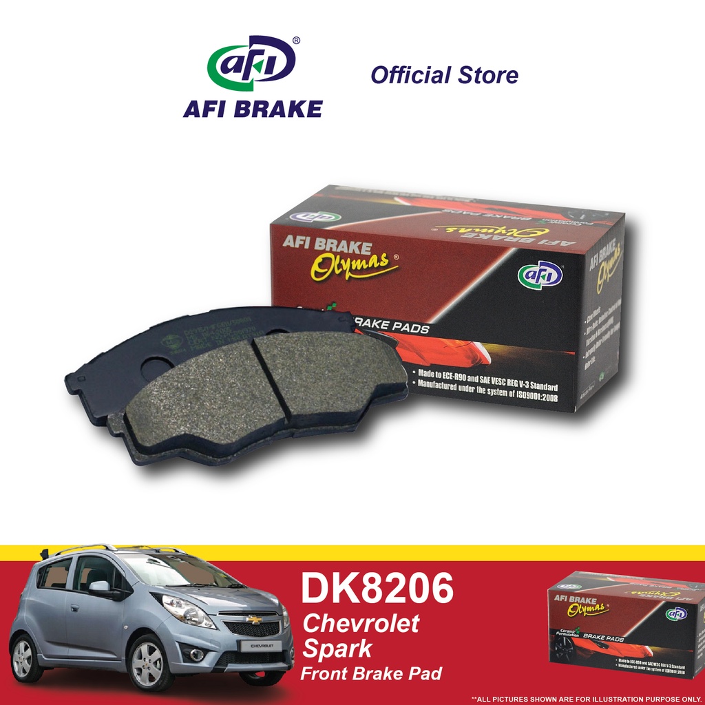 Olymas Front Brake Pad - Chevrolet Spark - DK8206 (1set) | Shopee Malaysia