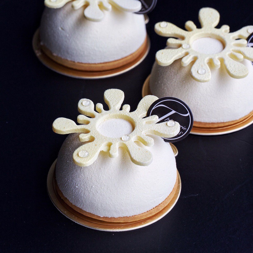 French Pastry 6-Link Sunflower Chocolate Decorative Mold Water Drop ...