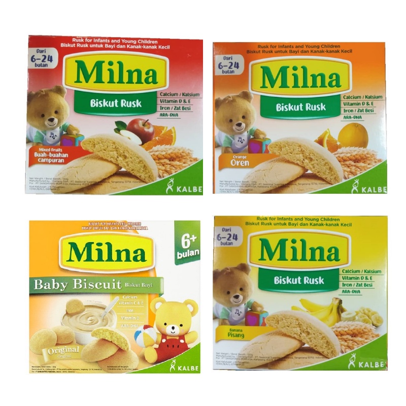 MILNA BABY BISCUIT RUSKS 130G/260g (6-24Bulan) | Shopee Malaysia