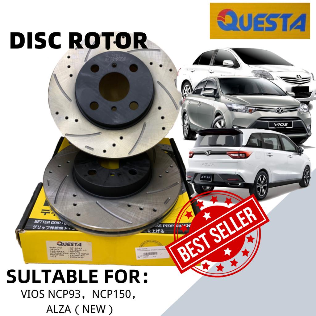 Toyota Vios NCP93, NCP150 (E&J SPEC/SHOE), PD ALZA (NEW) Front Disc ...