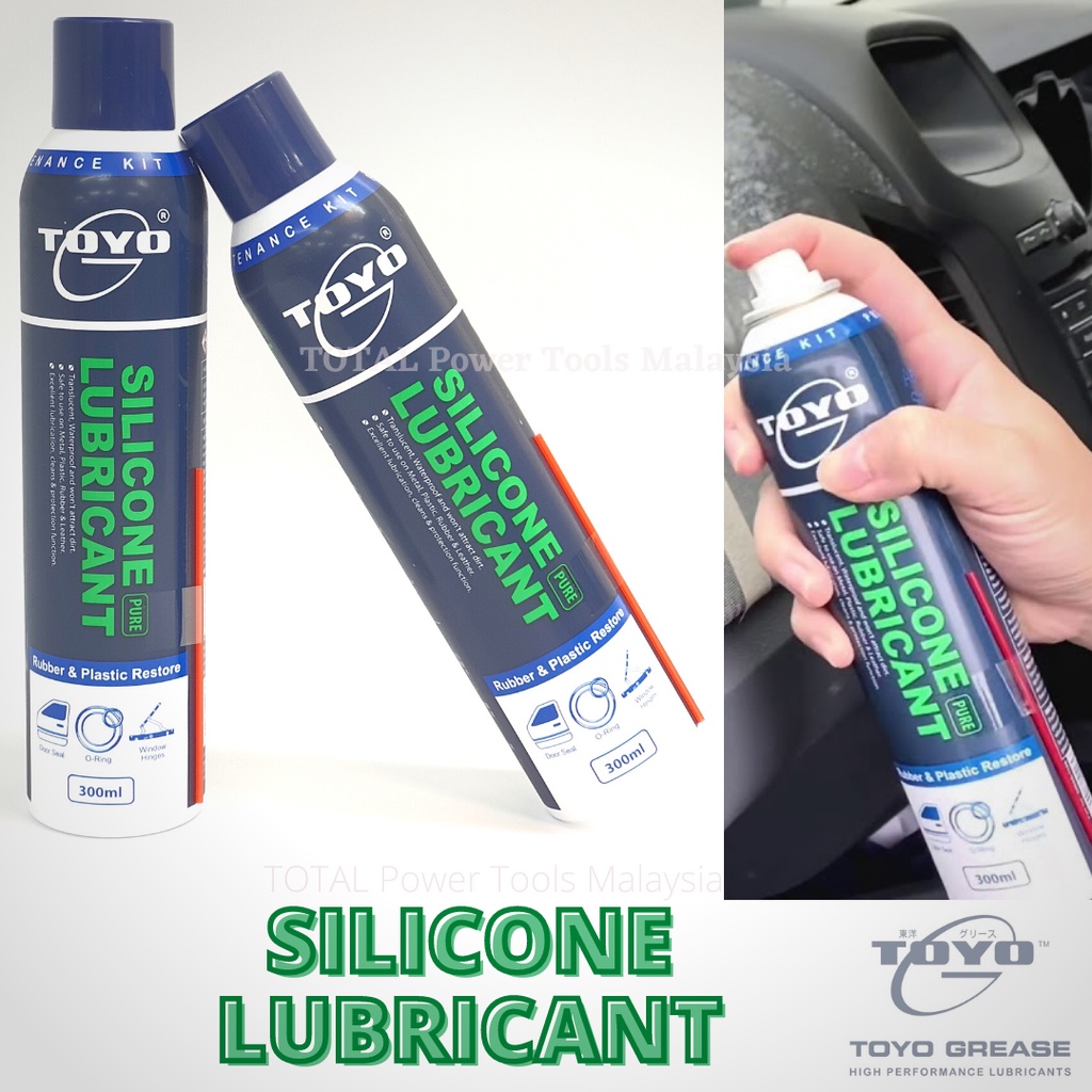 TOYO SILICONE LUBRICANT RUBBER & PLASTIC RESTORE 高效矽质润滑喷剂–塑料与橡胶还原 300ML ...