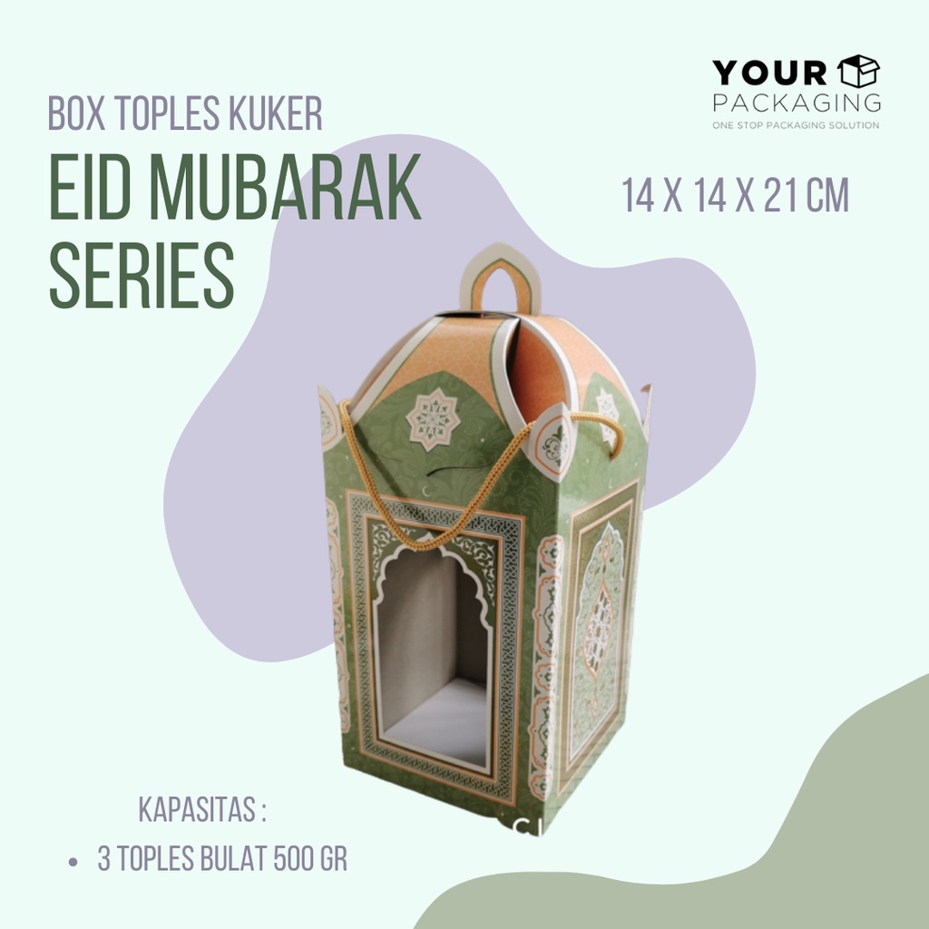 Packaging Lebaran Packaging 3 Jars Round 500gr // Ramadan Exclusive ...