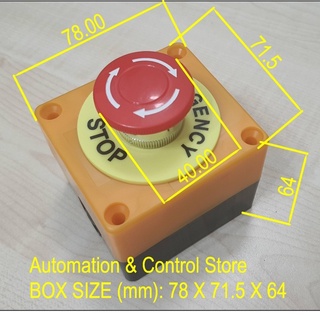 LAY37 EMERGENCY PUSH STOP BUTTON 22mm|E-STOP SWITCH BOX|EMERGENCY STOP ...