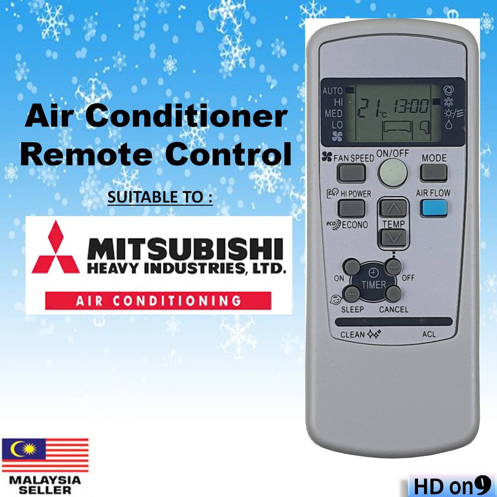 MITSUBISHI Heavy Industries Air Cond Aircon Aircond Remote Control ...