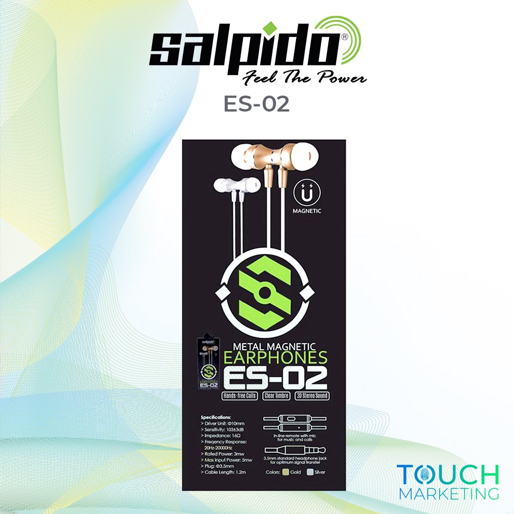 SALPIDO ES02 METAL MAGNETIC EARPHONE | Shopee Malaysia